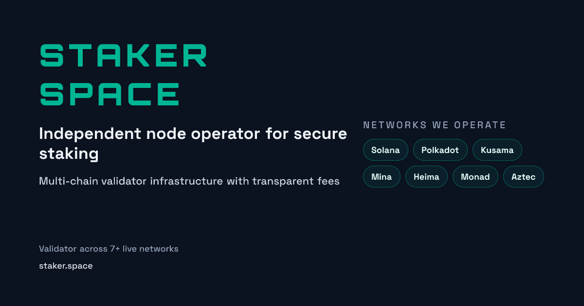 Staker Space - Secure Staking Across Multiple Networks